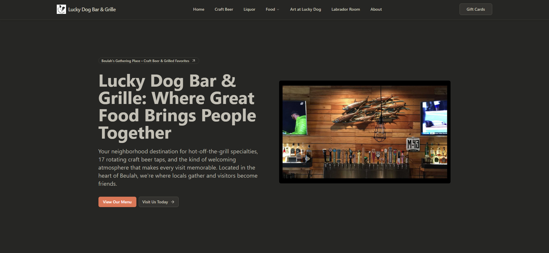 Lucky Dog Bar & Grille | Beulah's Premier Craft Beer & Dining ...
